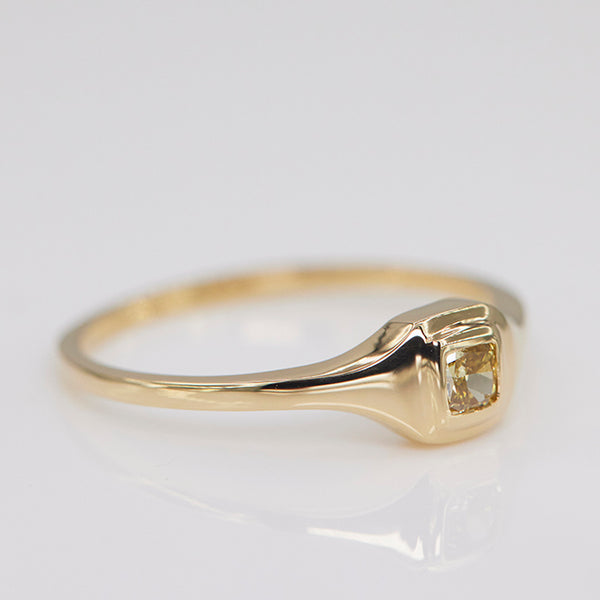 Neptune yellow diamond ring - xiao wang jewelry